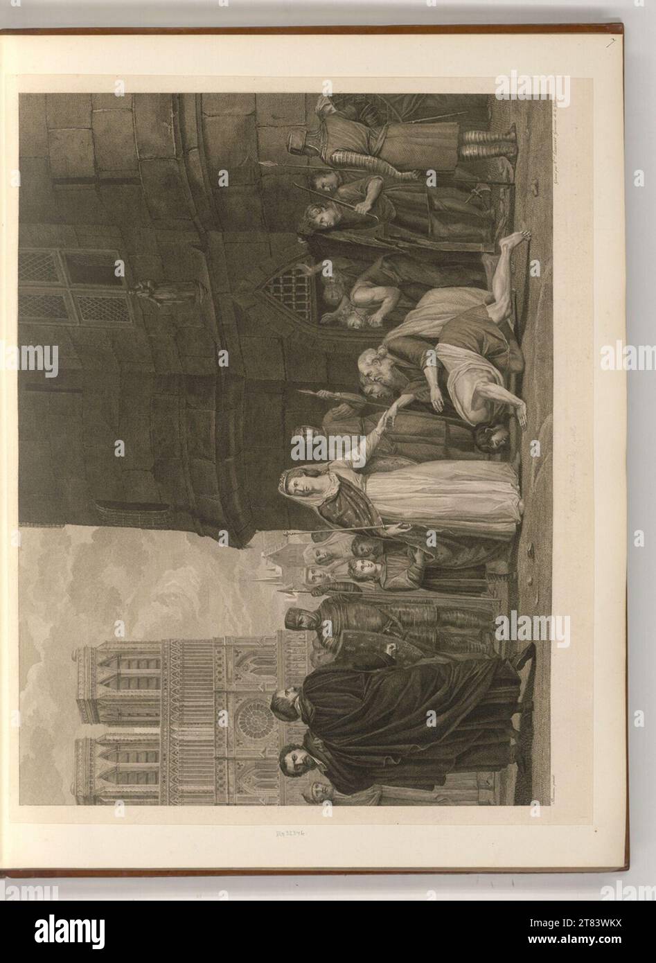 Pierre Laurent (Engraver) Blanche of Castile. Copper engraving, etching ...