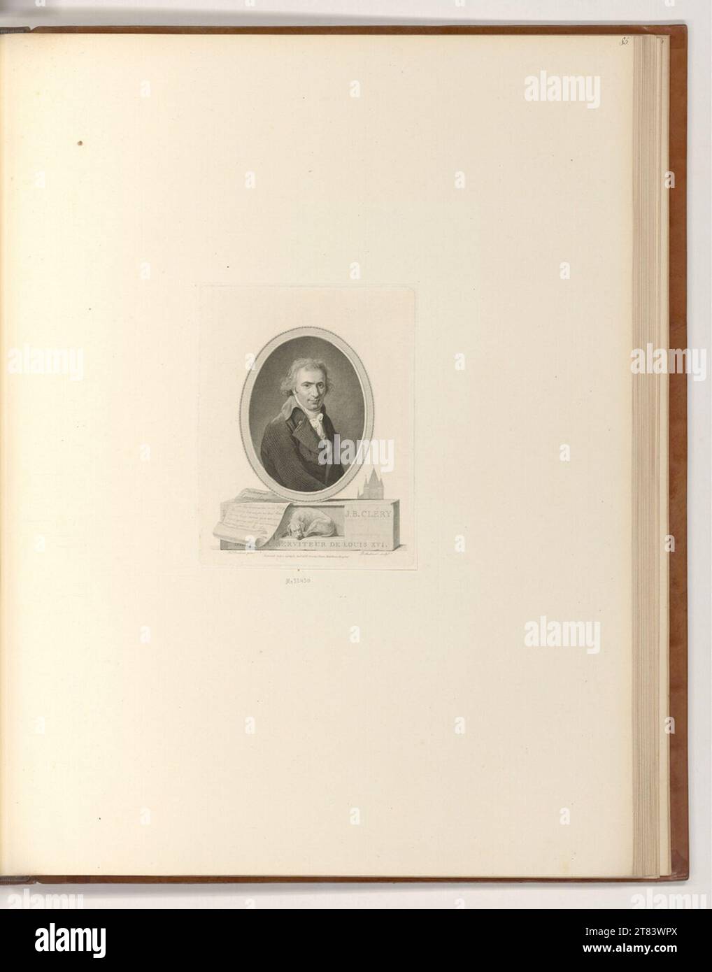 Philip Audinet (Engraver) PortRY Jean-Baptists cléry. Copper engraving ...
