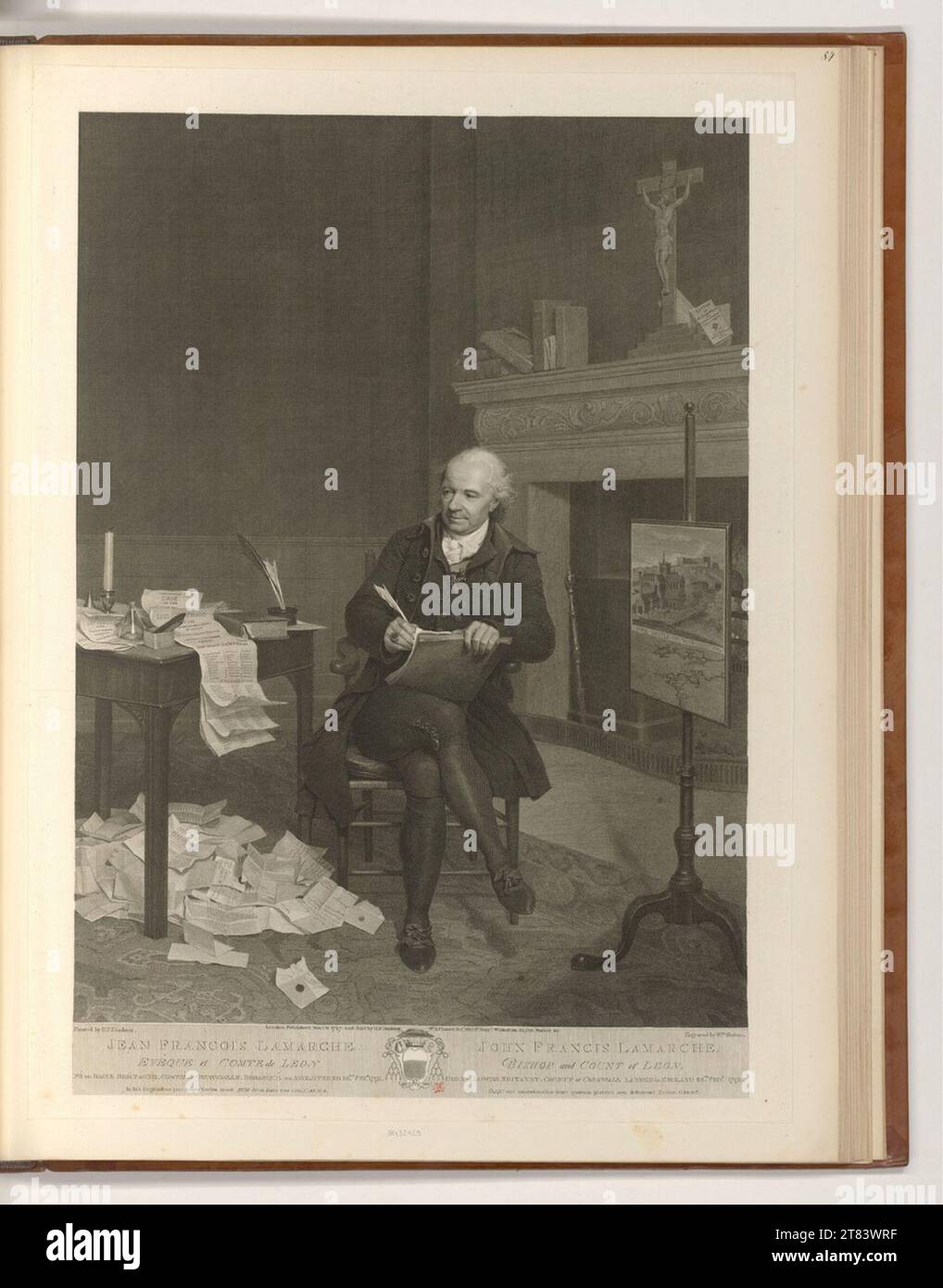 William Skelton (Engraver) Porträt John Francis Lamarche, Bishop and ...