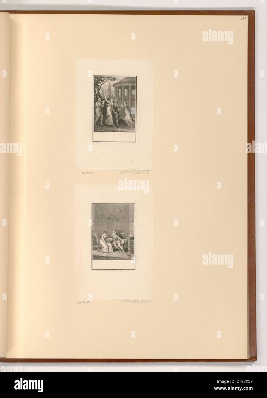 Jean Michel Moreau Vignettes to Voltaire (book illustration). Copper ...