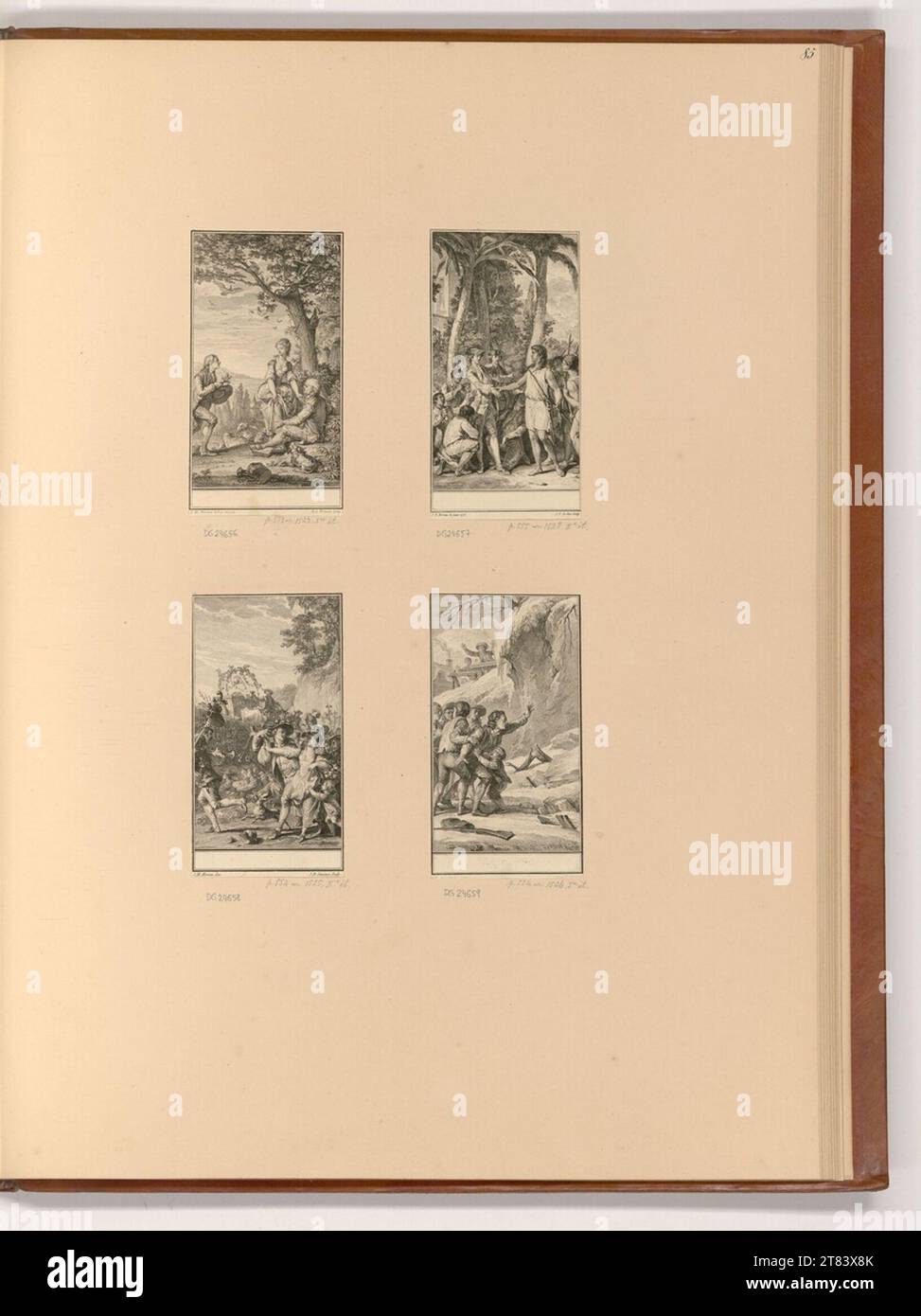 Jean Michel Moreau Vignettes (book illustration). Copper engraving ...