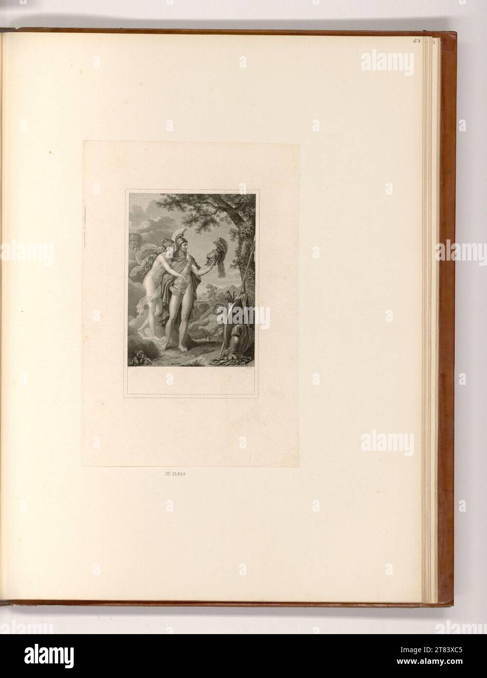 Jacques Louis Copia (Engraver) Aeneas receives the weapons and armor of ...