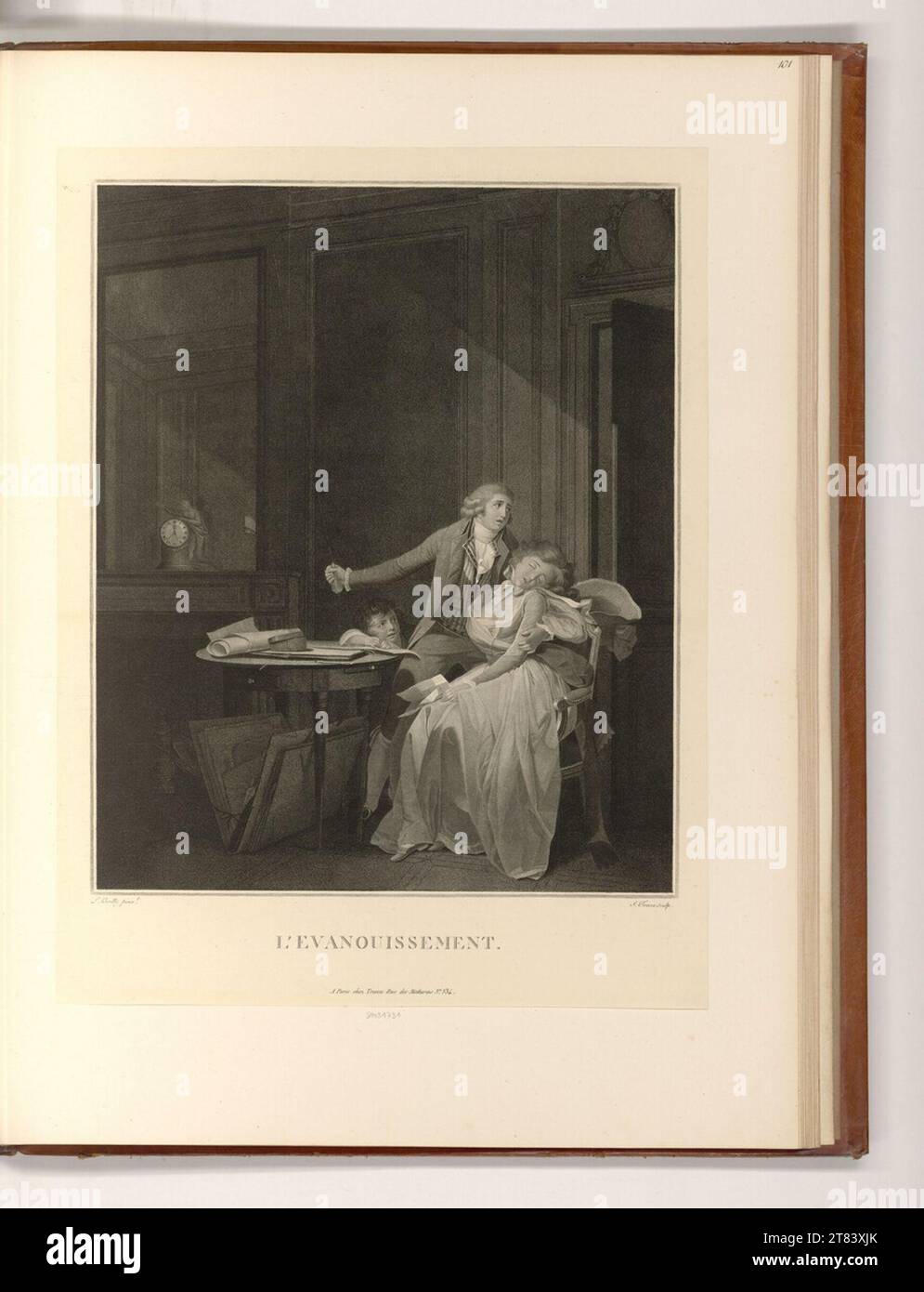 Salvator Tresca (Engraver) Fainting. Etching, punctuation manner 1750 ...