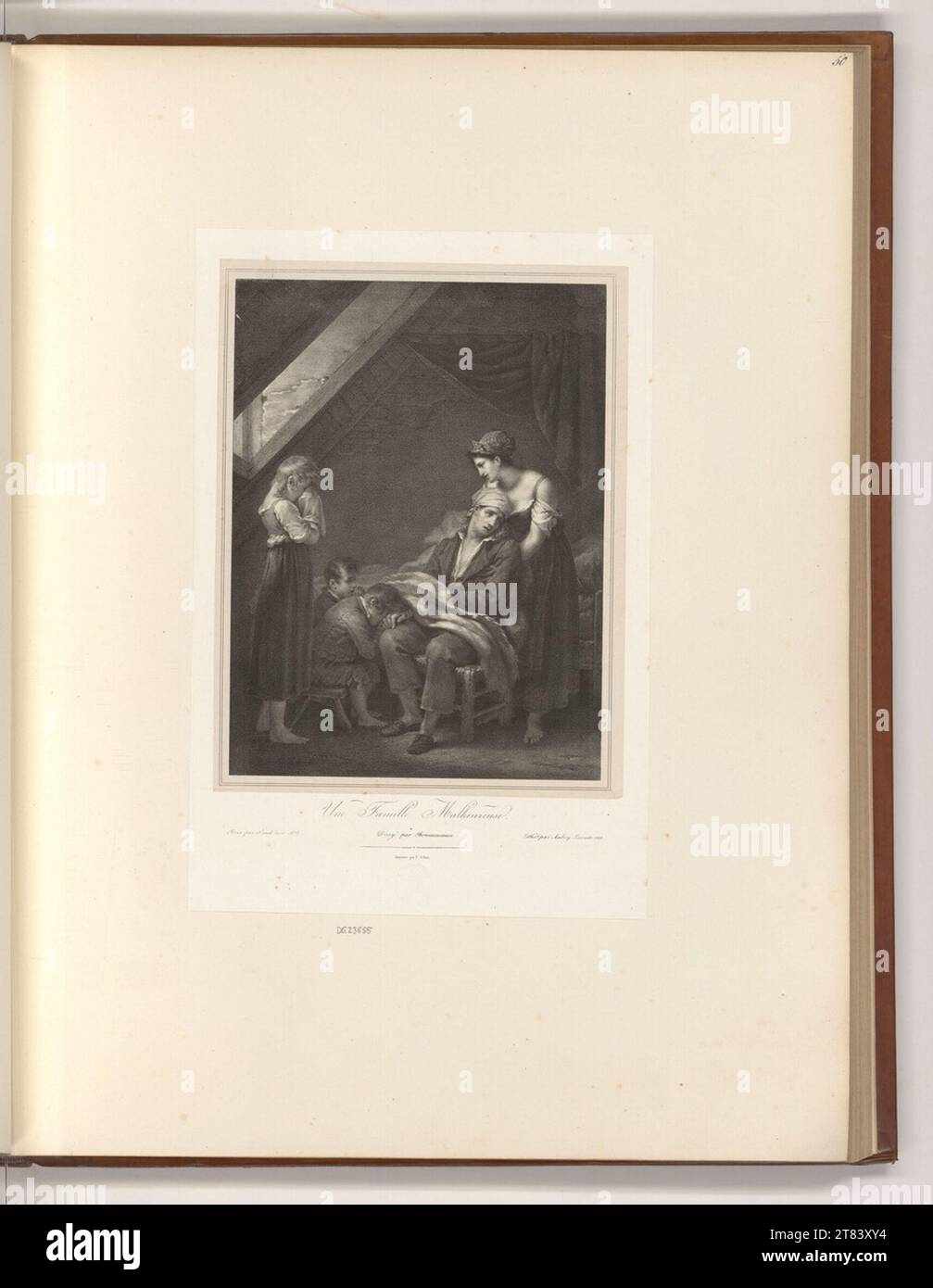 Hyacinthe-Louis Victor Aubry-Lecomte (Engraver) An unhappy family ...