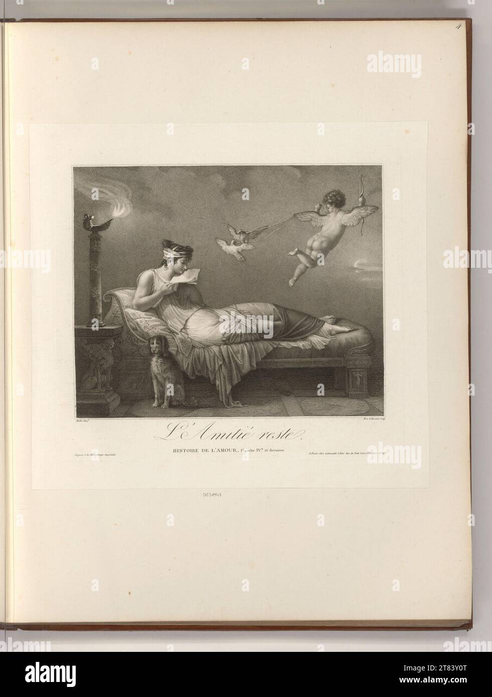 Michel Dissard (Engraver) Friendship remains. Etching, punctuation ...