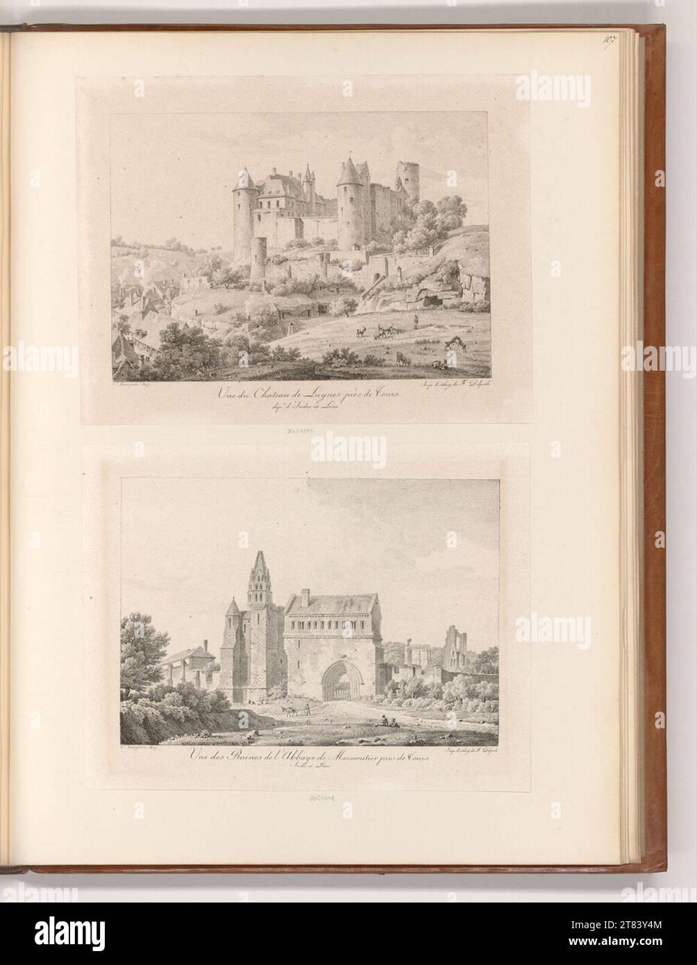 François Séraphin Delpech (Lithograph in) Das Chateau de Luynes; Die ...