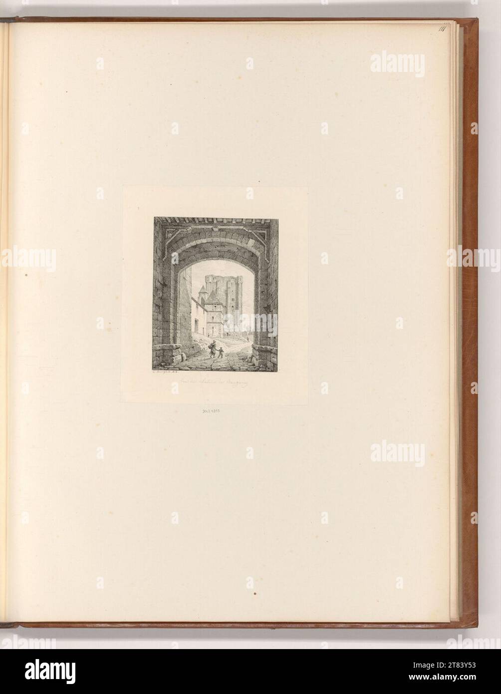 unbestimmt (Lithograph in) View of the Chateau Building Gen day ...