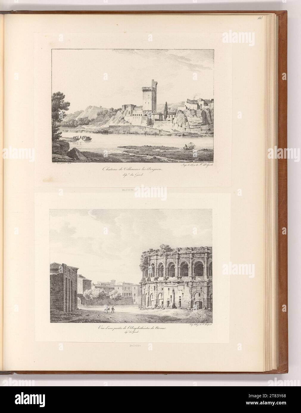 François Séraphin Delpech (Lithograph in) The Chateau de Villeneuve Les ...