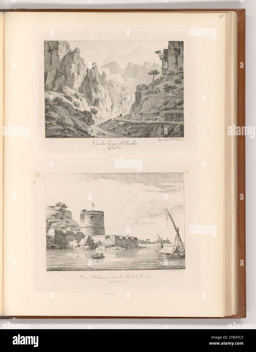 François Séraphin Delpech (Lithograph in) The gorges of Gorges D ...