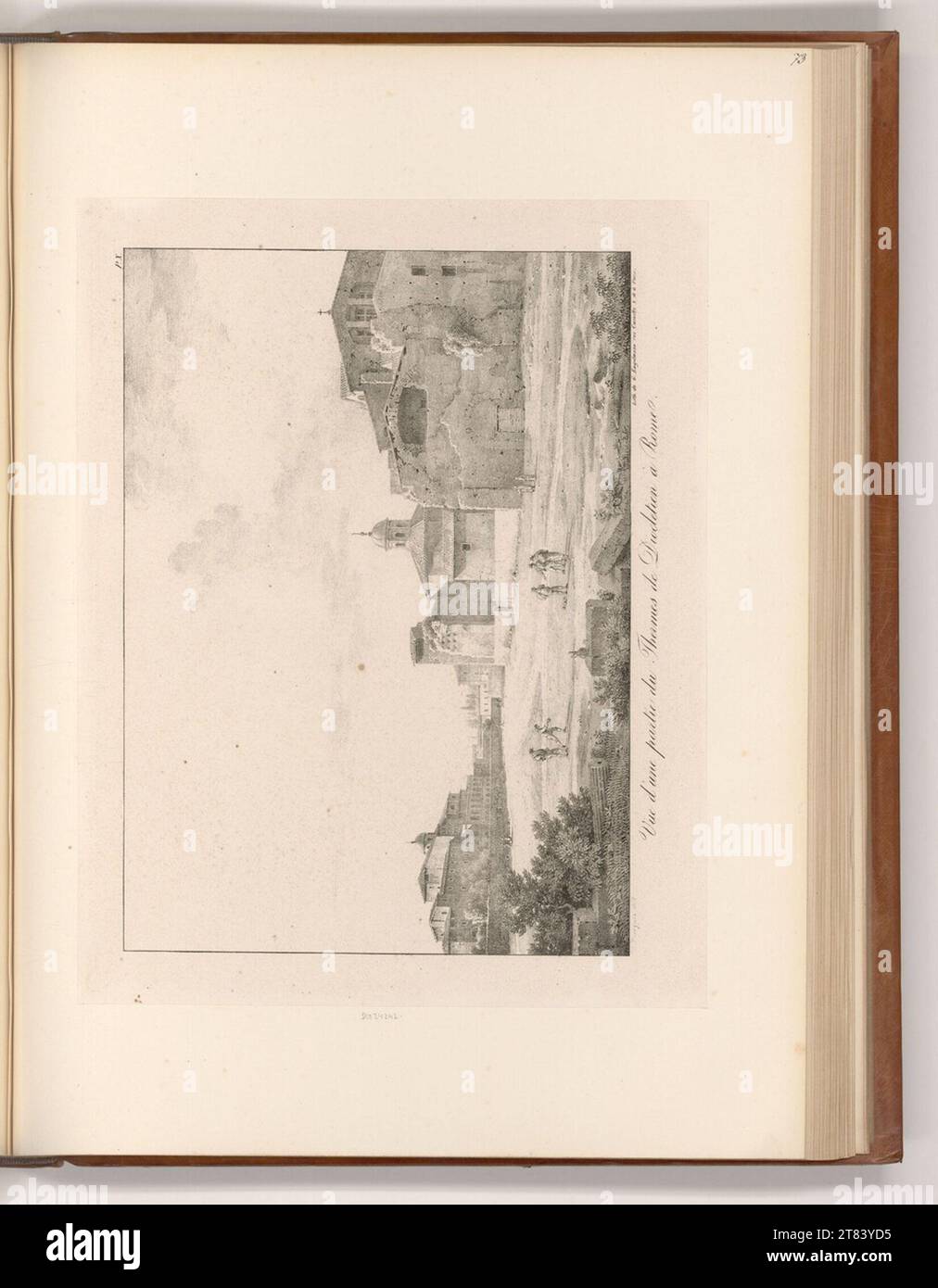 Godefroy Engelmann I (Lithograph in) Die Diokletianstherme in Rom ...