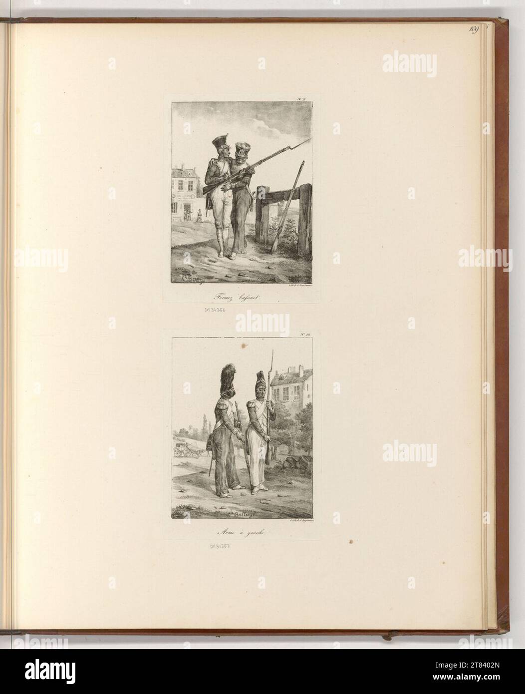 Godefroy Engelmann I (Lithograph in) Close Bassinet; Weapon on the left ...