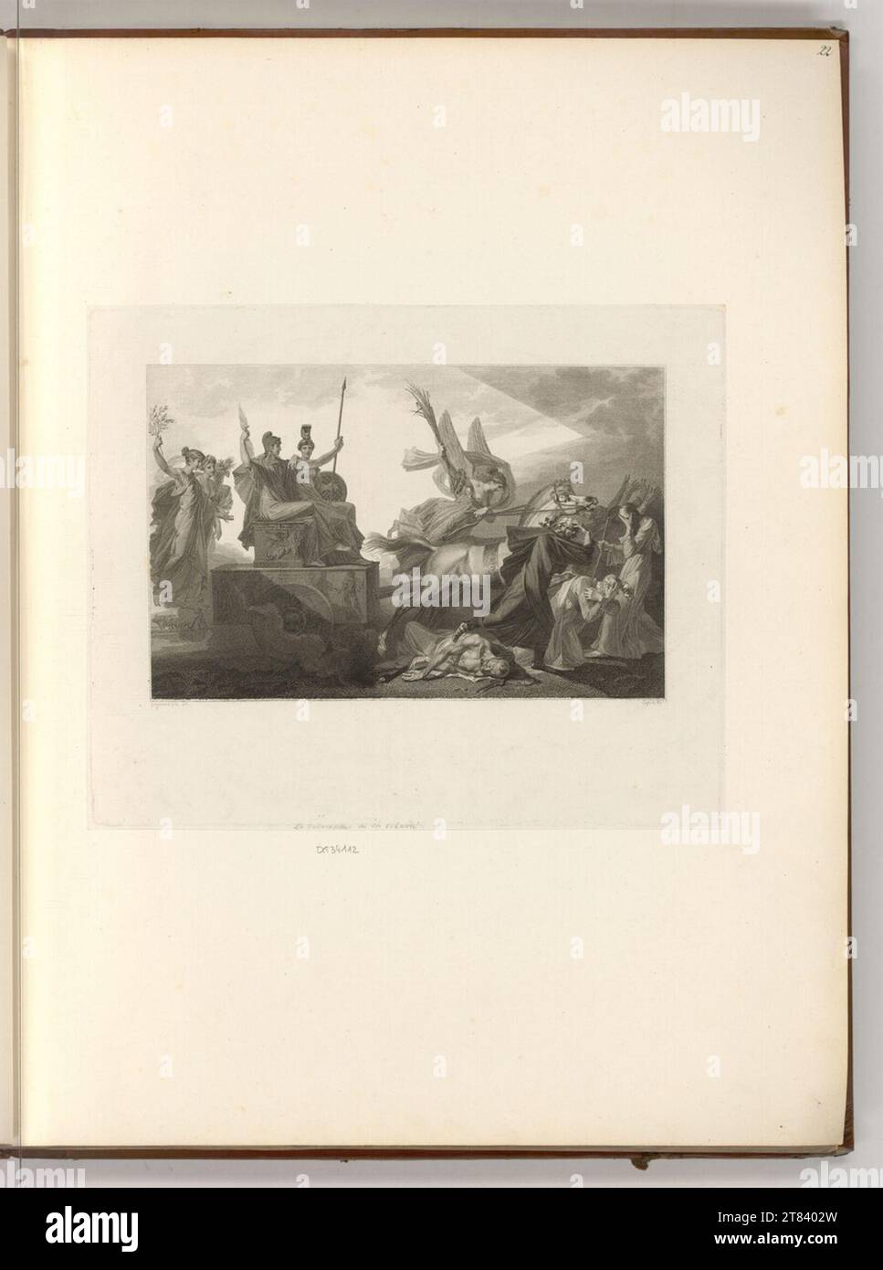 Jacques Louis Copia (Engraver) Allegory of the French Republic. Copper ...