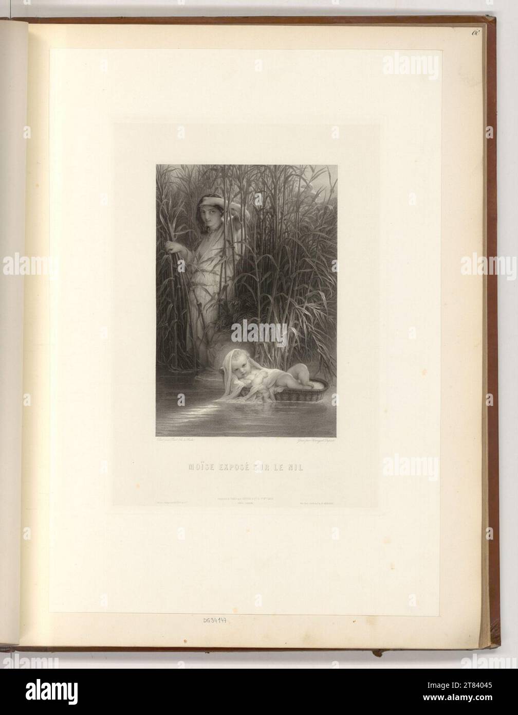 Louis Pierre Henriquel-Dupont (Engraver) Moses exposed on the Nile ...