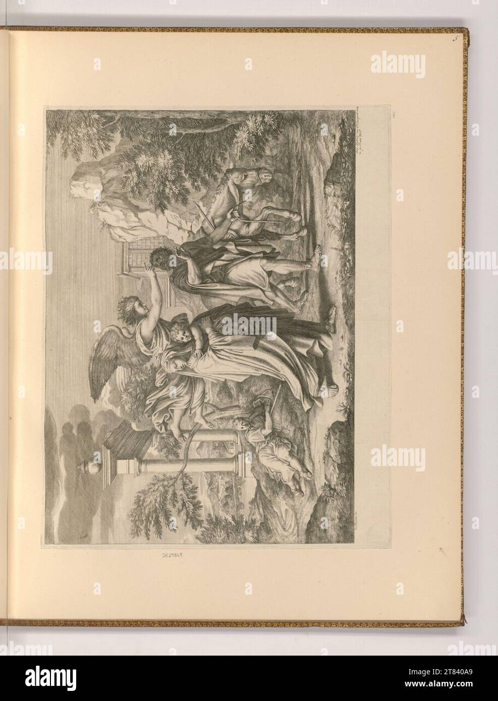 Jean Audran (Engraver) Escape to Egypt. etching 1660-1703 , 1660/1703 ...
