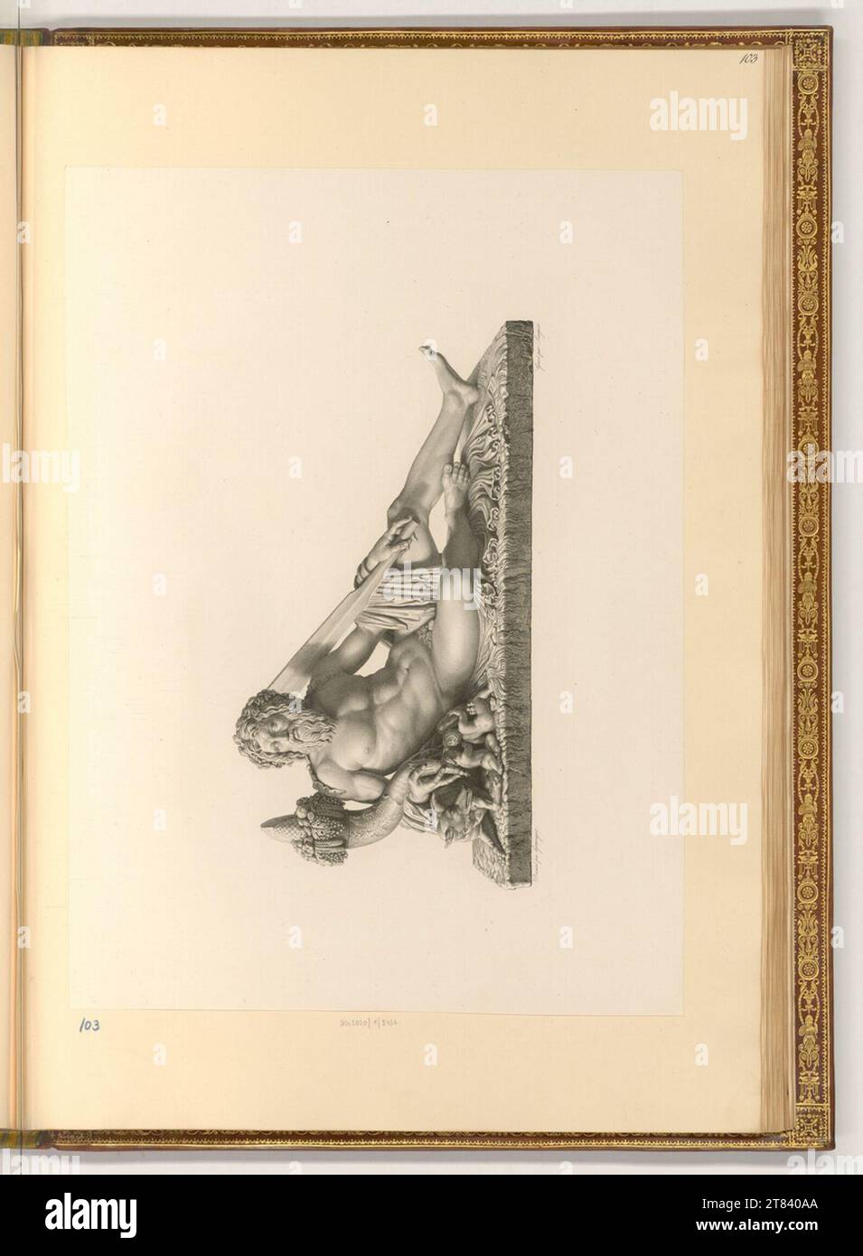 Jean Nicolas Laugier (Engraver) Ancient river god (Tiber). Copper ...