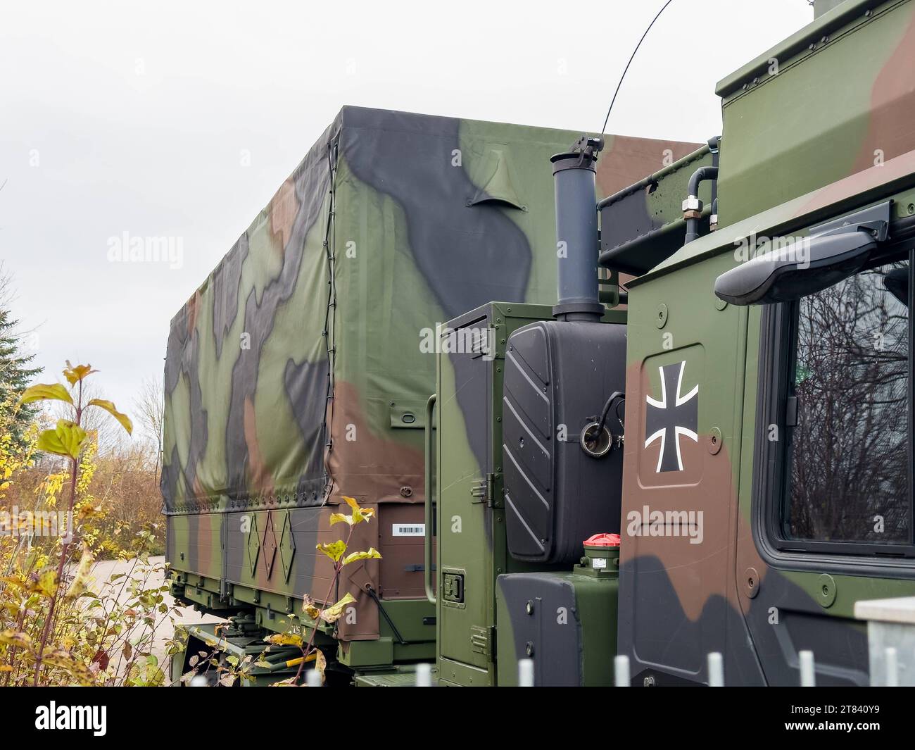 Bavaria, Germany - November 14: Military vehicle of the German Armed ...