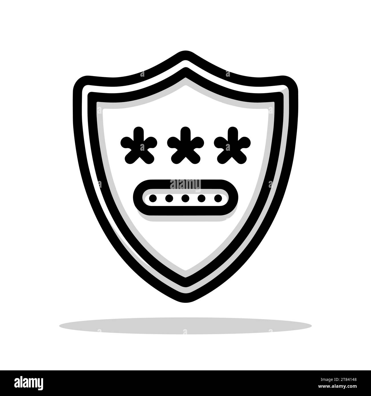 Protecting shield Black and White Stock Photos & Images - Alamy