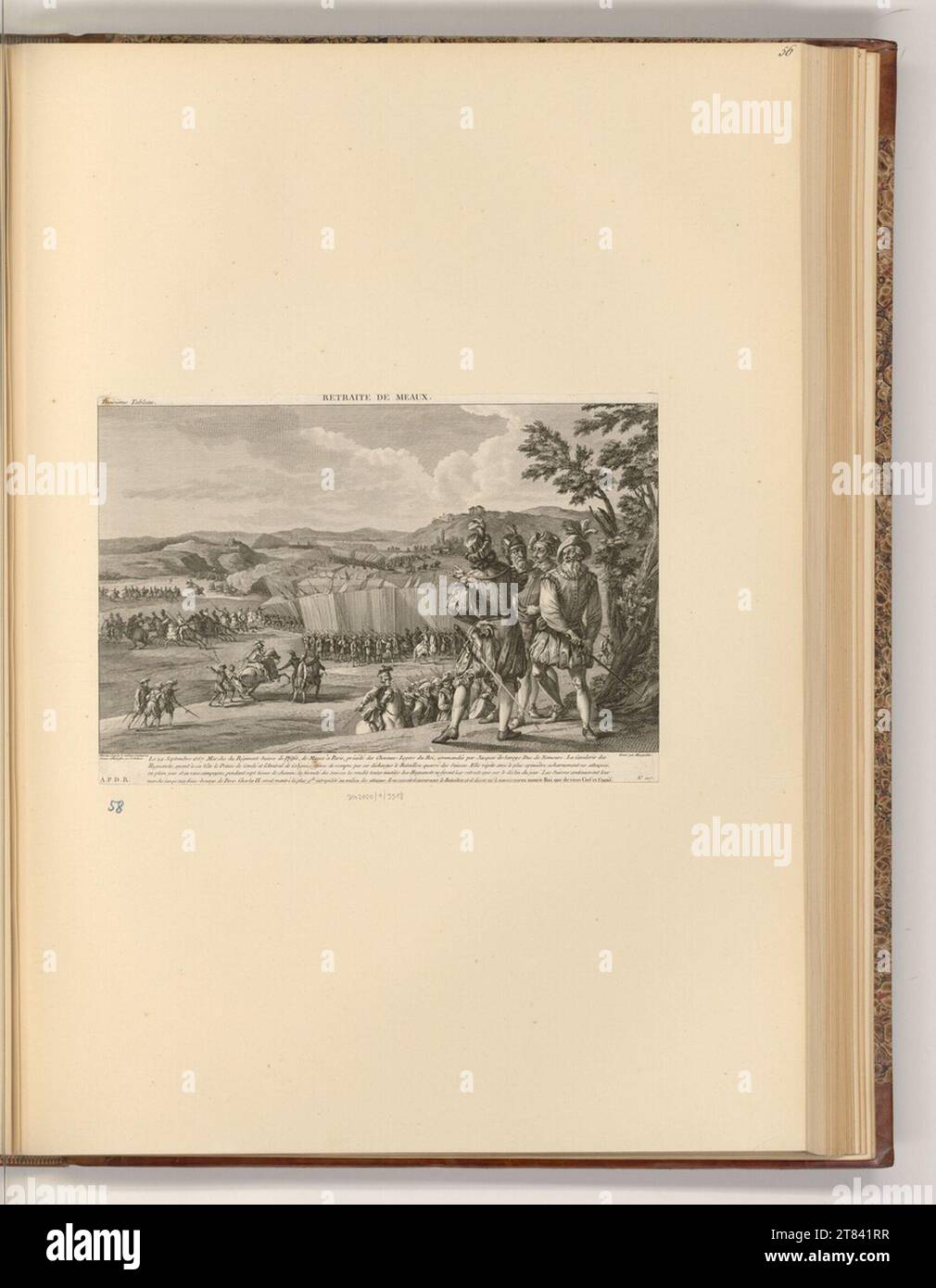 Louis Joseph Masquelier (Engraver) Retirement of Meaux. Etching, copper ...