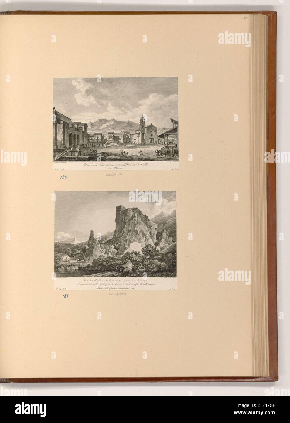 Emmanuel Jean Nepomucène de Ghendt (Engraver) View of Carini; View of a ...