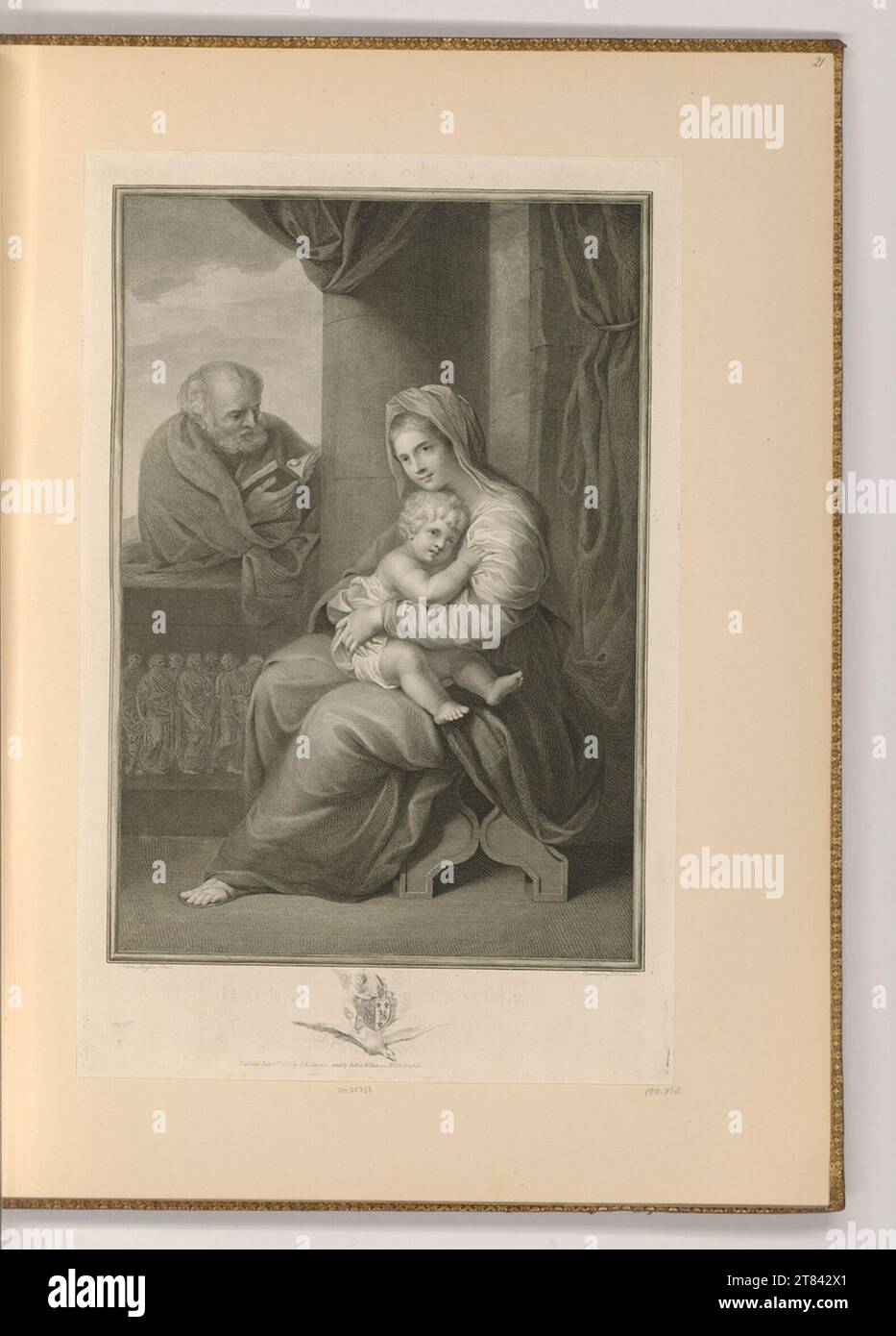 John Keyse Sherwin (Engraver) Holy family. Copper engraving, etching ...