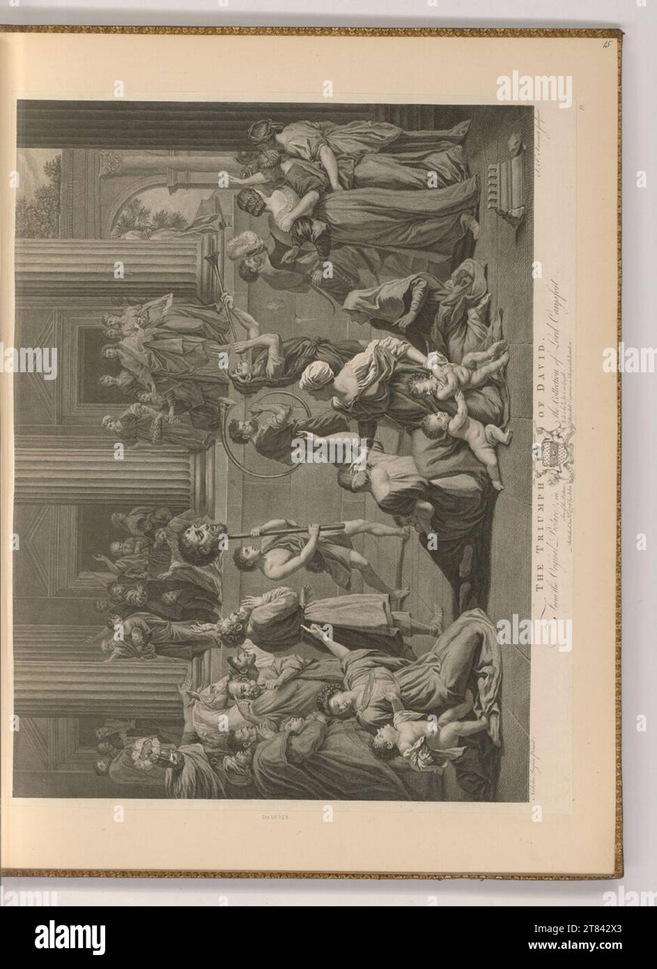 Simon François Ravenet (Engraver) The triumph of David. Copper ...