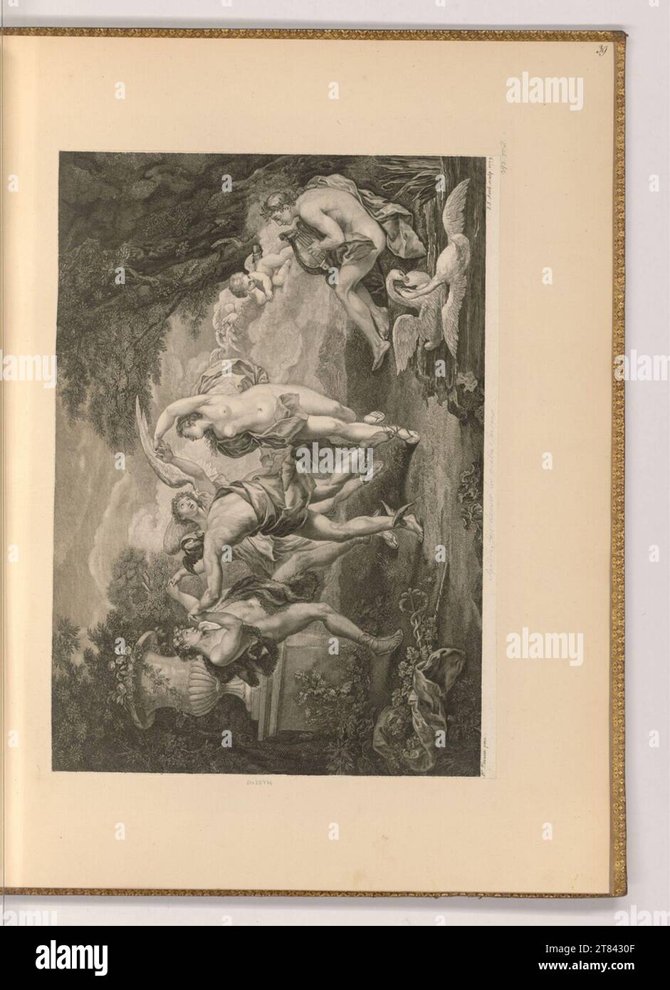 Jean Jacques Avril (Engraver) Dance of the four seasons. Copper ...
