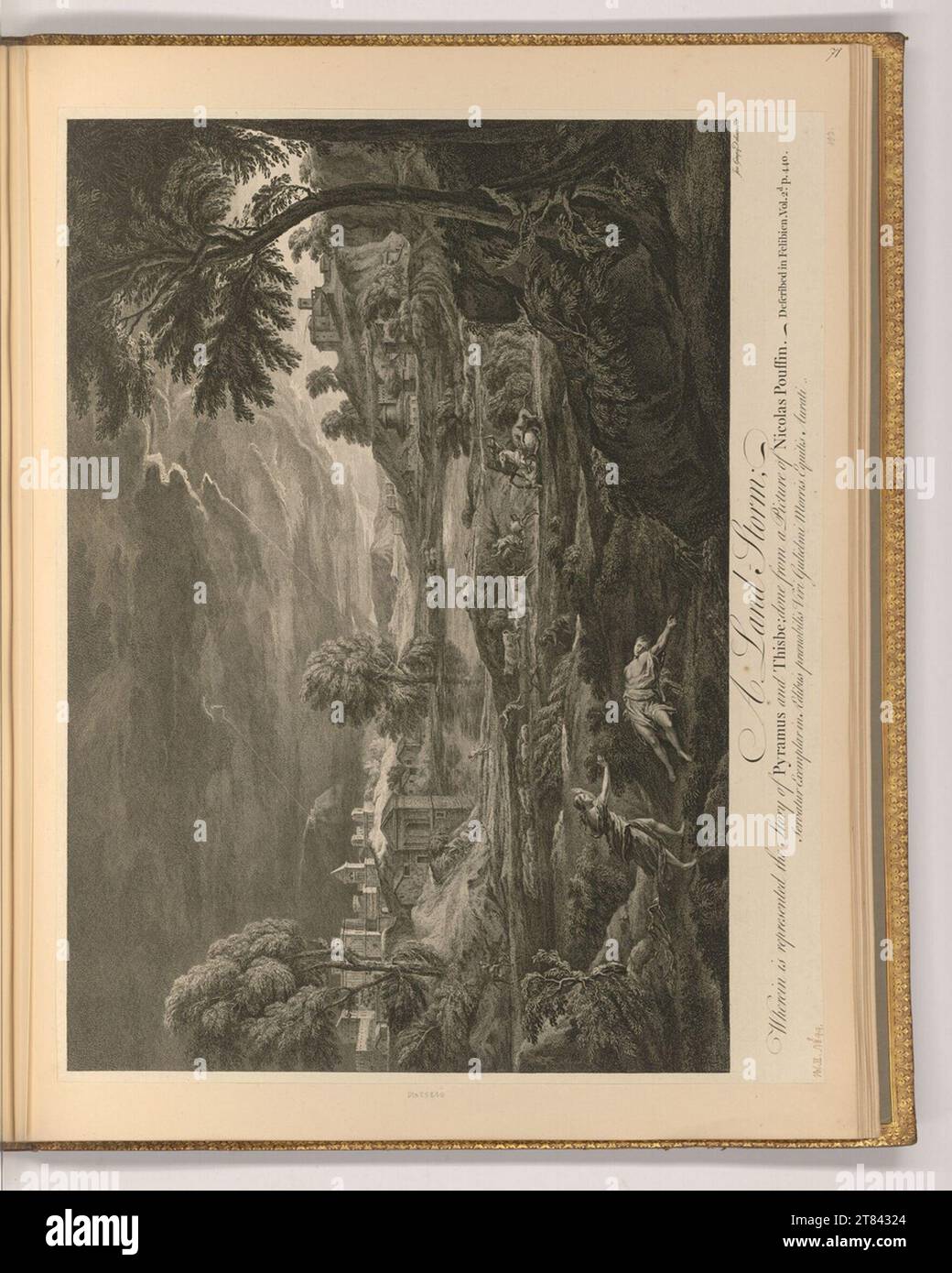 Jean Baptiste Chatelain (Engraver) A land storm. etching 1750-1755 ...