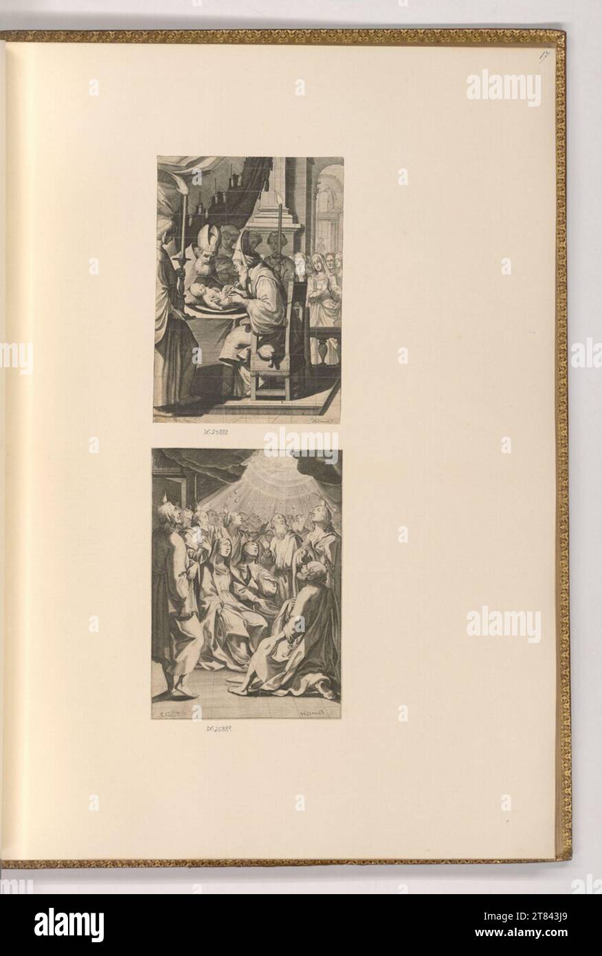 Jérôme David (Engraver) Circumcision of Jesus; The output of the Holy ...
