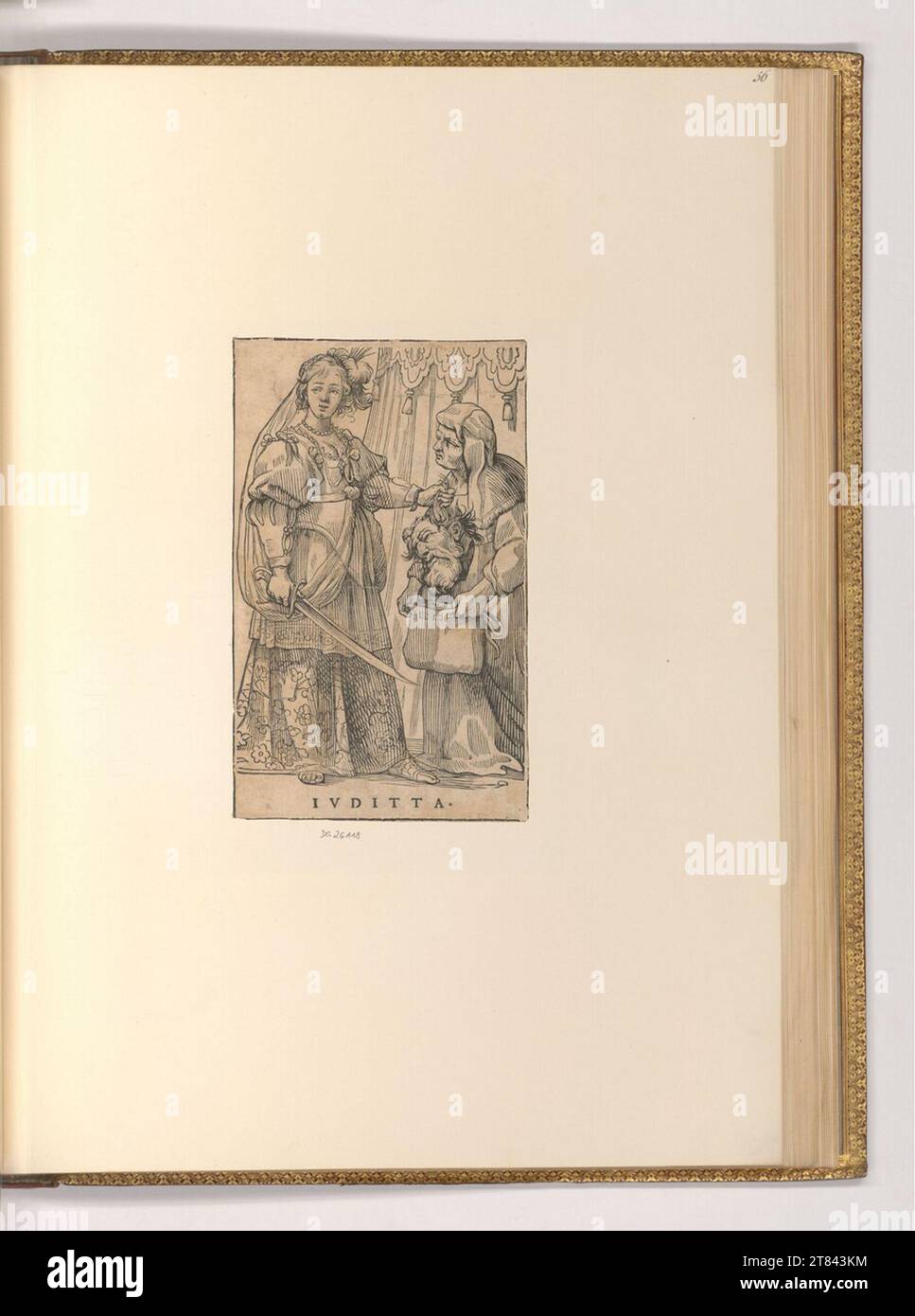 Jacques Stella (Engraver) Judith with the head of the Holofernes ...