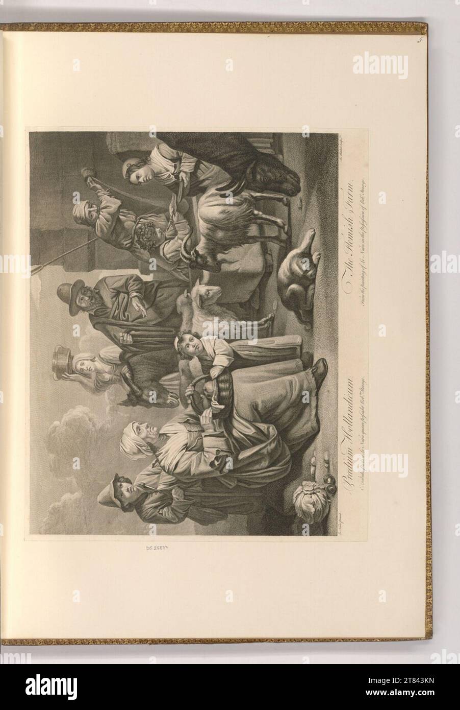 John Mitchell (Engraver) The Flemish farm. Copper engraving, etching ...