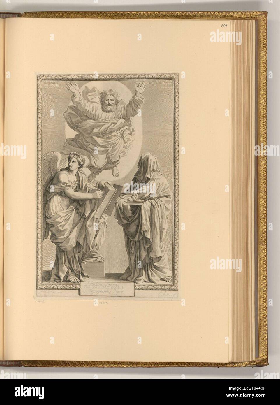 Claude Mellan (Engraver) Personification of history and a veiled woman ...