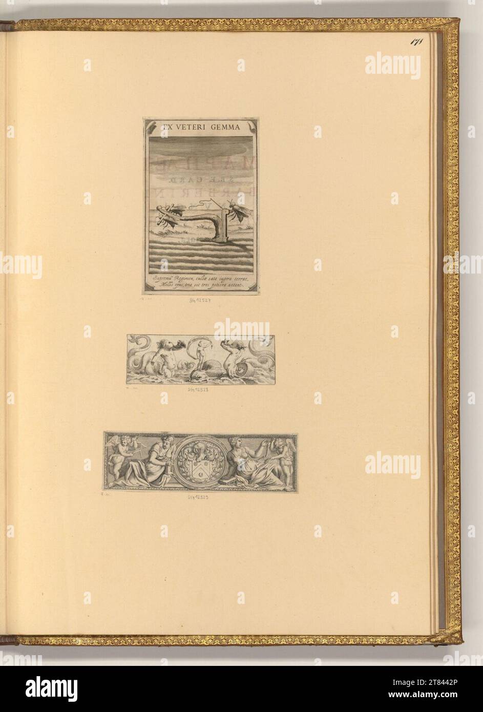 Claude Mellan From the Old Gem; Vignetten. Copper engraving print 1620 ...