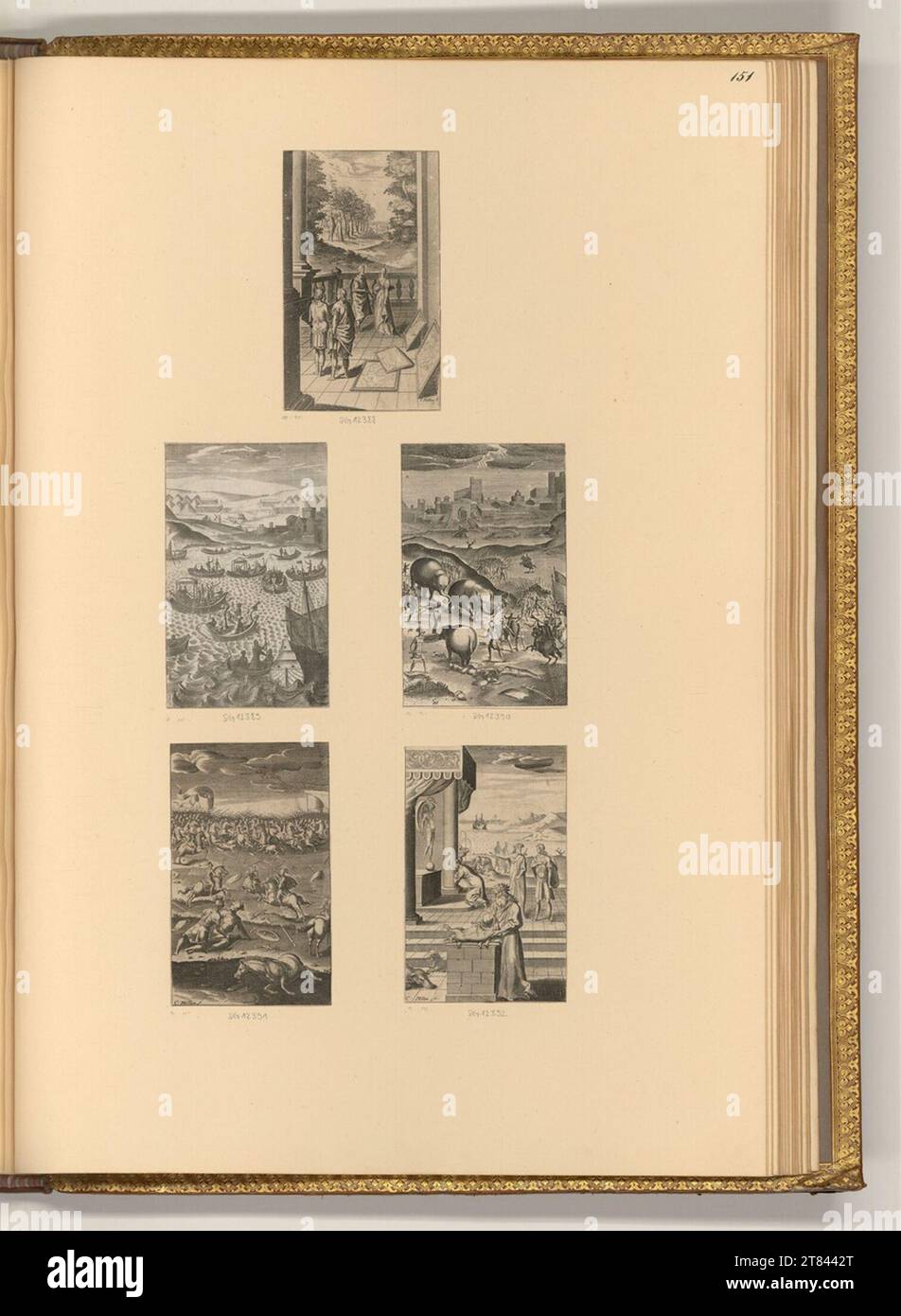 Claude Mellan (Engraver) Barclay, John: Argenis (Buchillustration). Copper engraving print ...