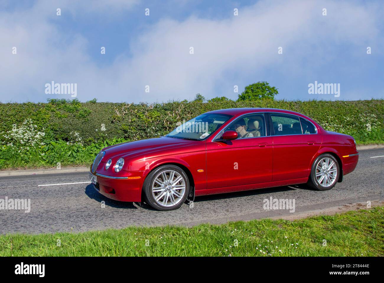 2007 Red British Jaguar S-Type SE TD Auto, DT V6 Car Saloon Diesel 2720 ...
