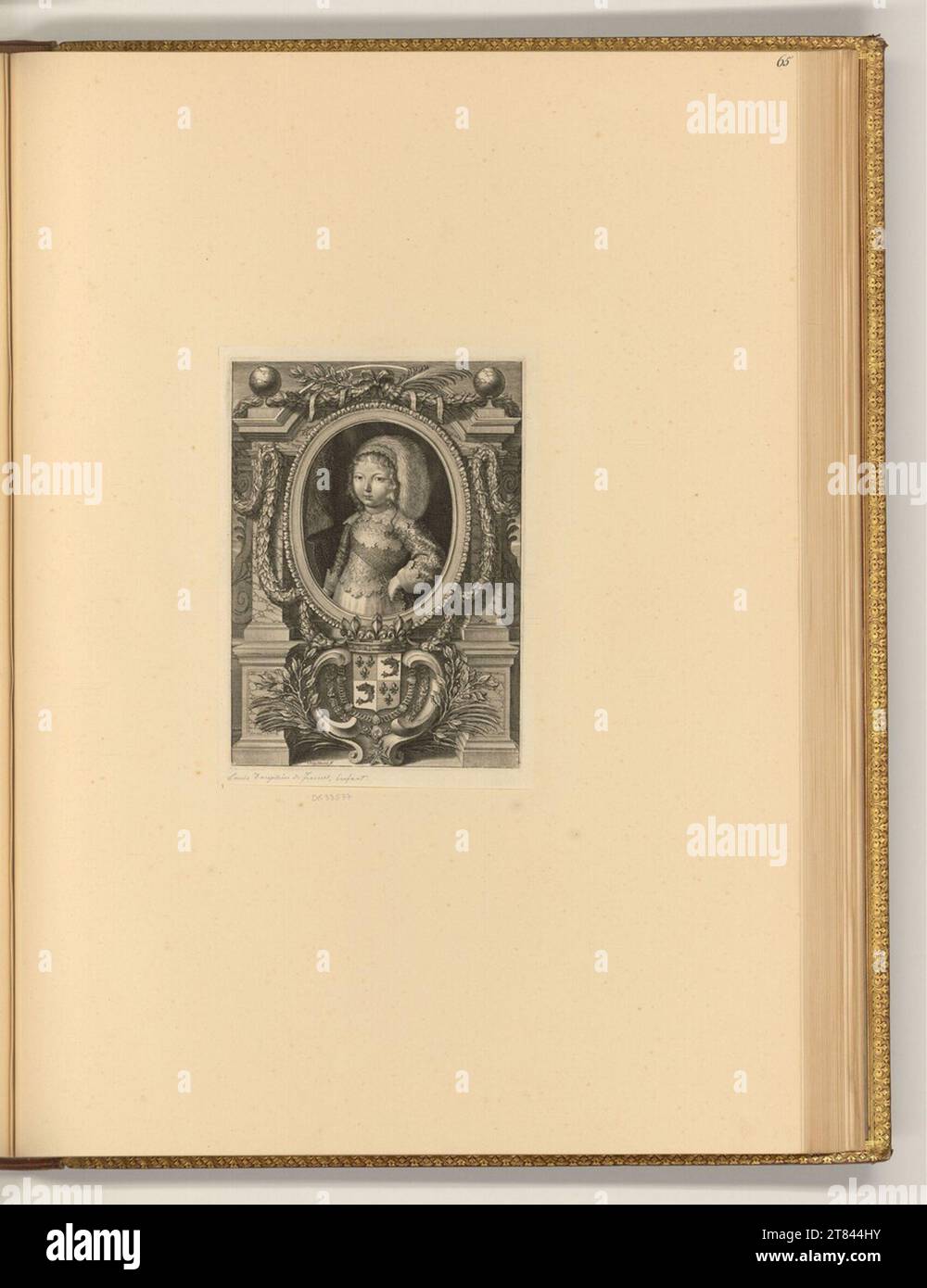 Grégoire Huret (Engraver) Portrait Louis XIV as a child. Copper ...