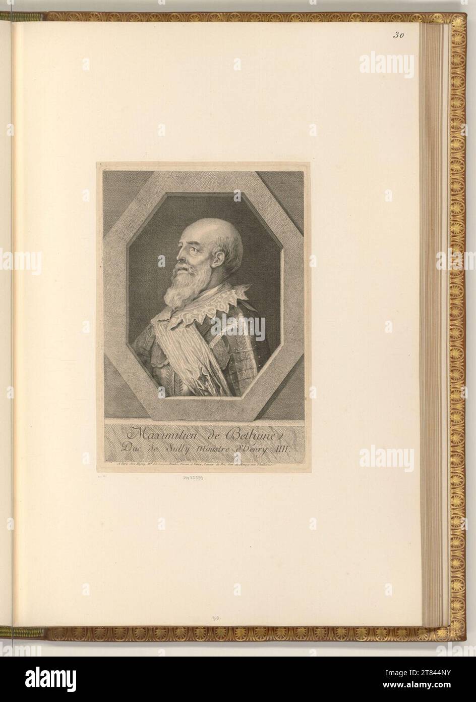 Jean Morin Portroom Maximiles the BéThune. Etching, copper engraving ...