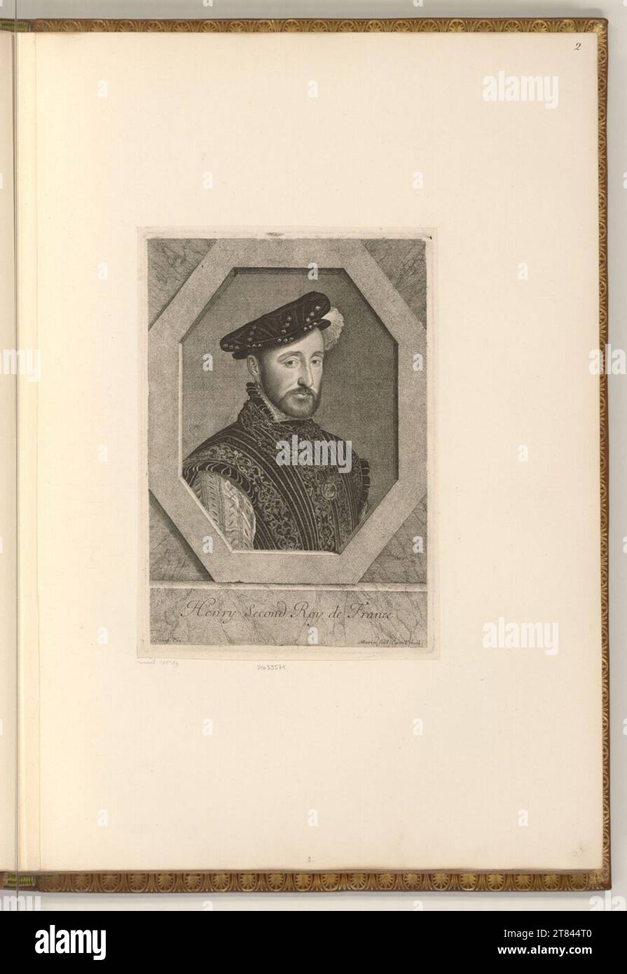 Jean Morin (Engraver) Portrait Henry II of France. etching 1640-1650 ...