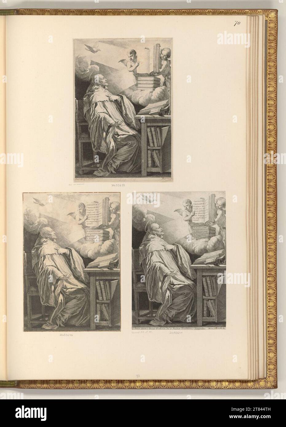 Jean Morin (Engraver) Bernhard von Clairvaux. etching 1625-1650 , 1625/ ...