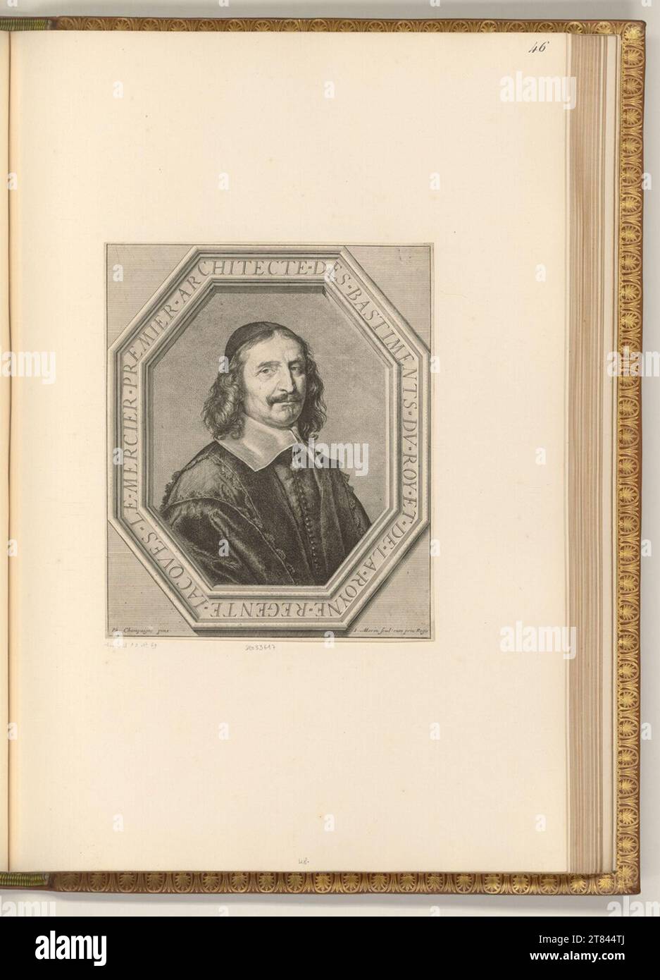 Jean Morin (Engraver) Porträt Jacques Le Mercier. Etching, copper ...