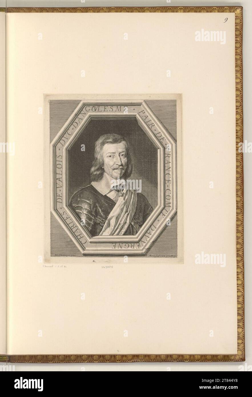 Jean Morin (Engraver) Porträt Charles de Valois. etching 1640-1650 ...