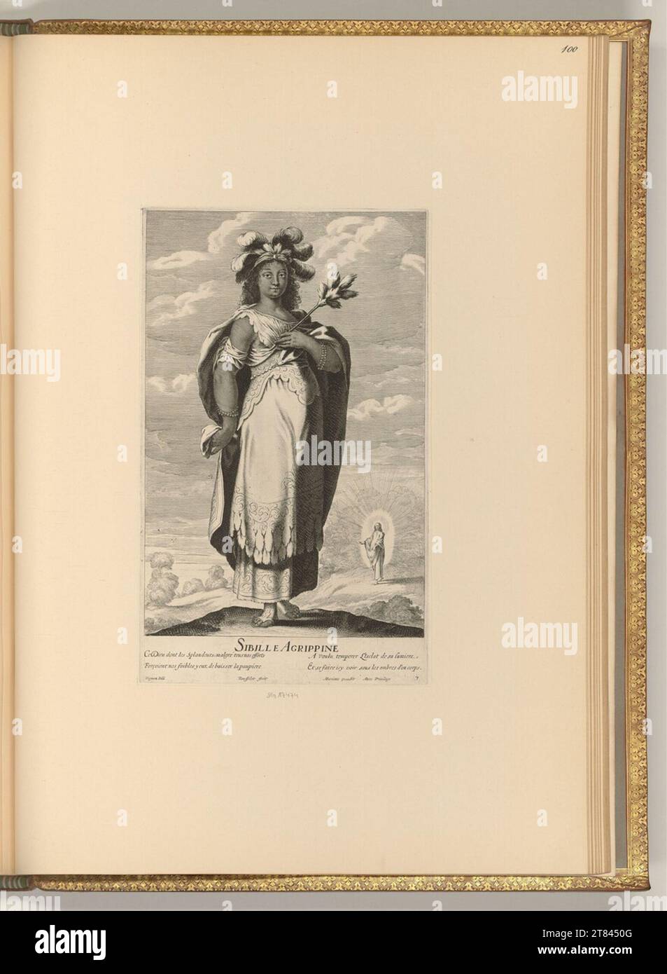 Gilles Rousselet (Engraver) Sibylle. Copper engraving, etching 1620 ...