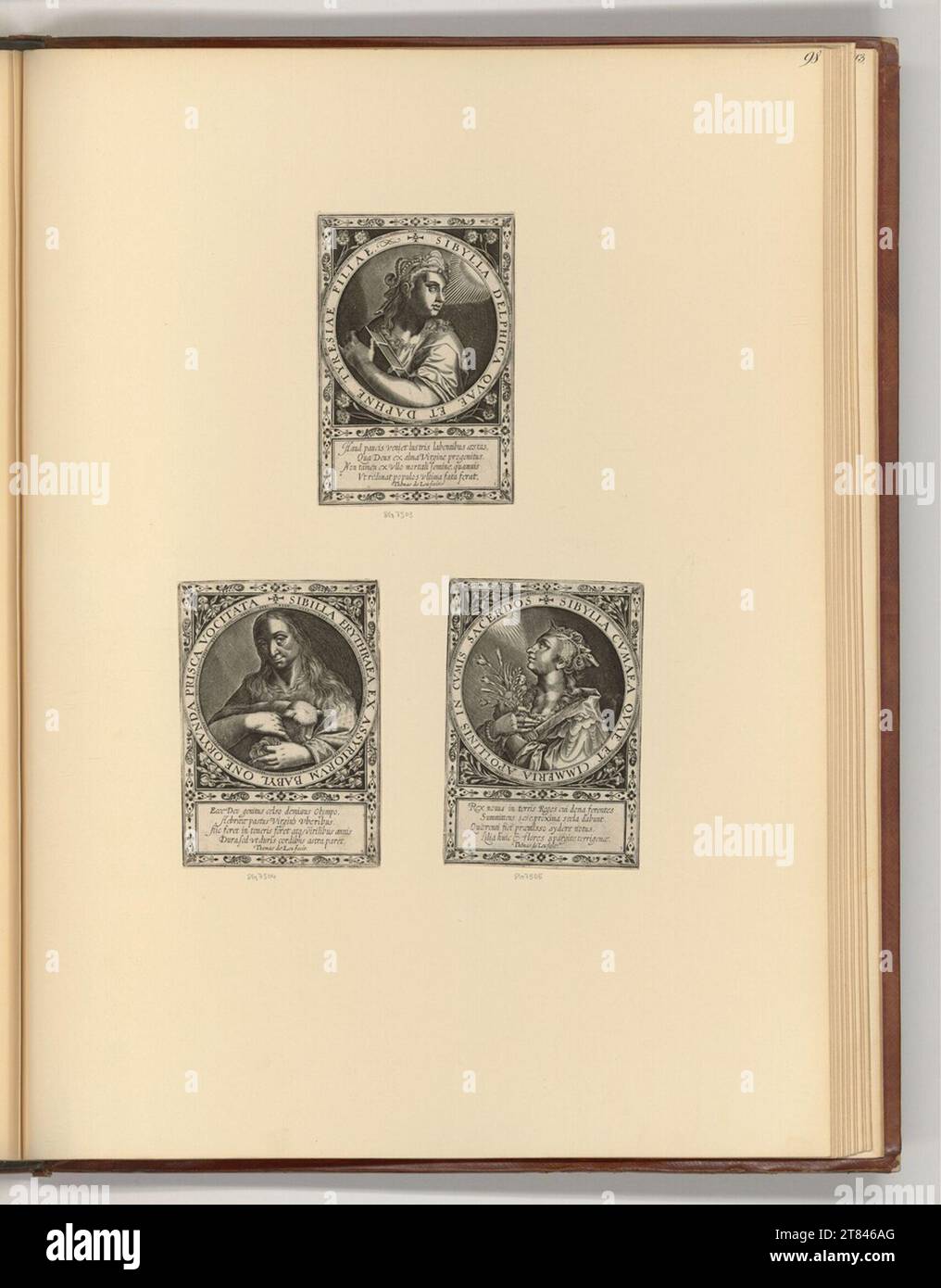 Thomas De Leu (Engraver) Sibyllen. Copper engraving print 1601-1612 ...