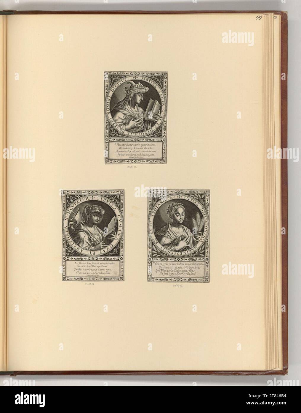 Thomas De Leu (Engraver) Sibyllen. Copper engraving print 1601-1612 ...