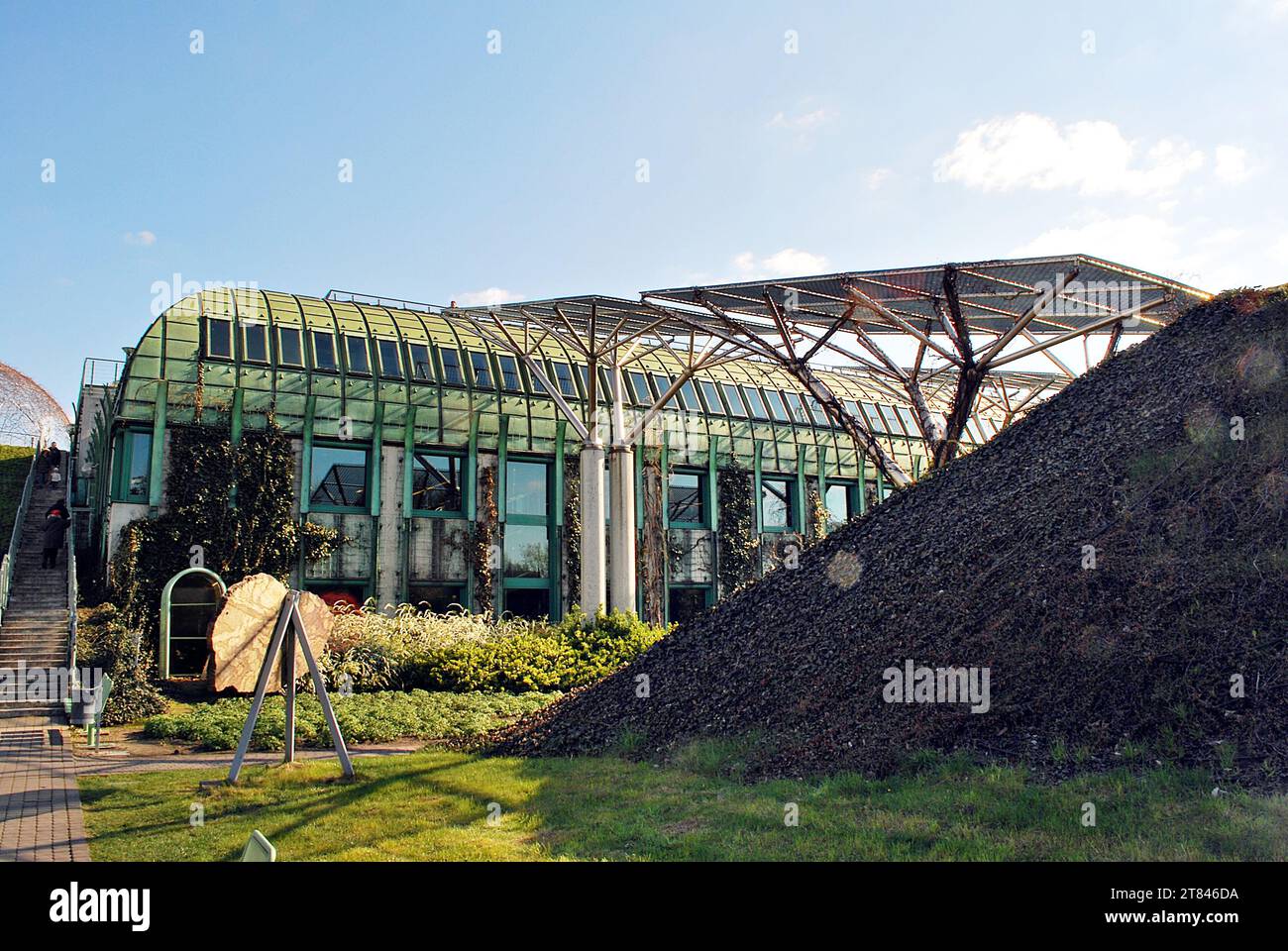 Warsaw,Poland. 20 April 2017. Ecological modern building . The building ...