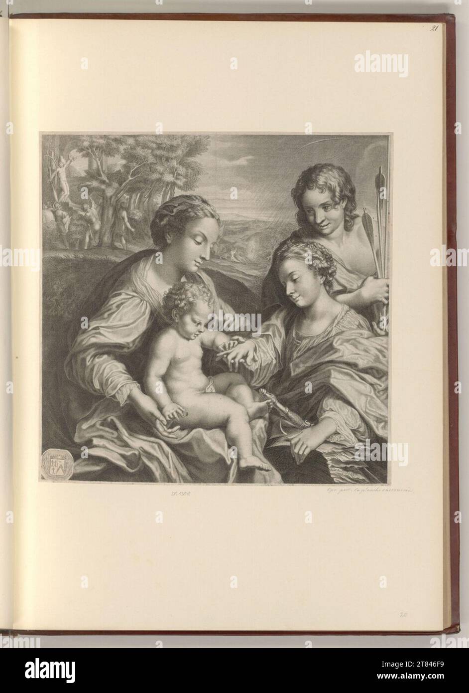 Stephanus Picart (Engraver) Mystical marriage of the Katharina of ...