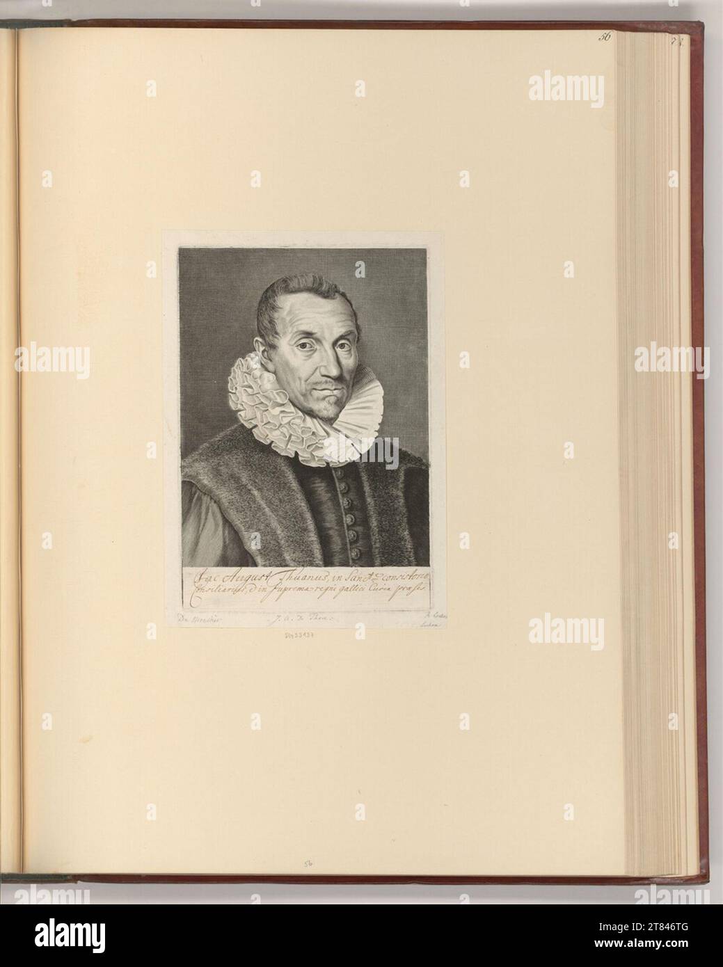 René Lochon (Engraver) PortRäT JACQUES August the Thou. Copper ...
