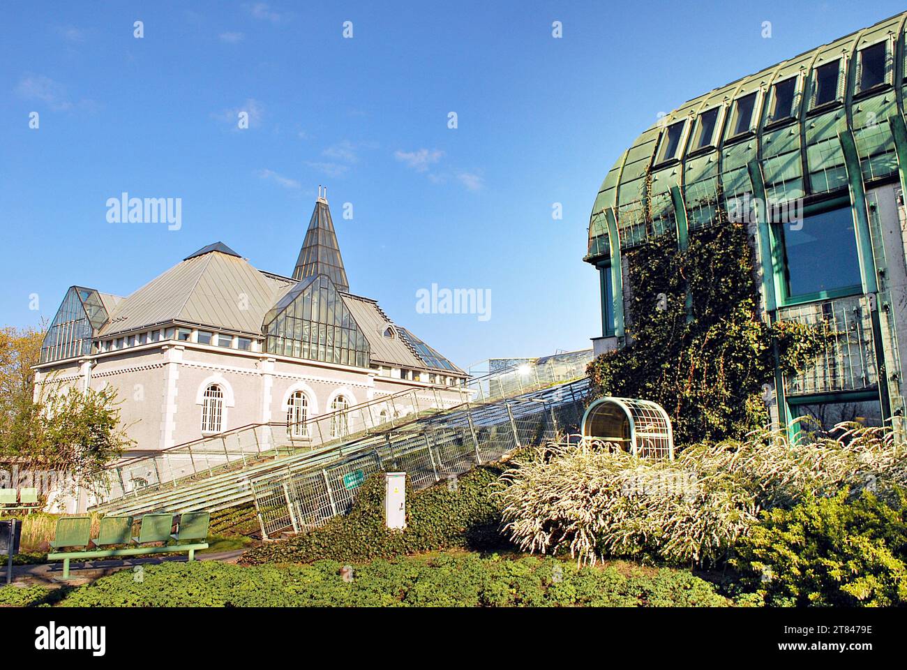 Warsaw,Poland. 20 April 2017. Ecological modern building . The building ...