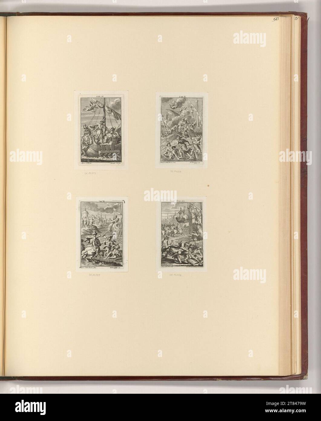 Nicolas Dorigny (Engraver) Various scenes (book illustrations). etching ...