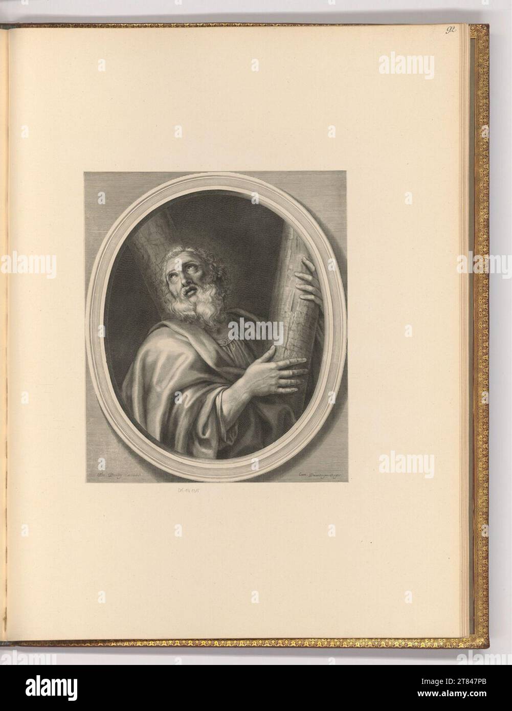 François de Poilly der Ältere (Engraver) Saint Andreas. Copper ...