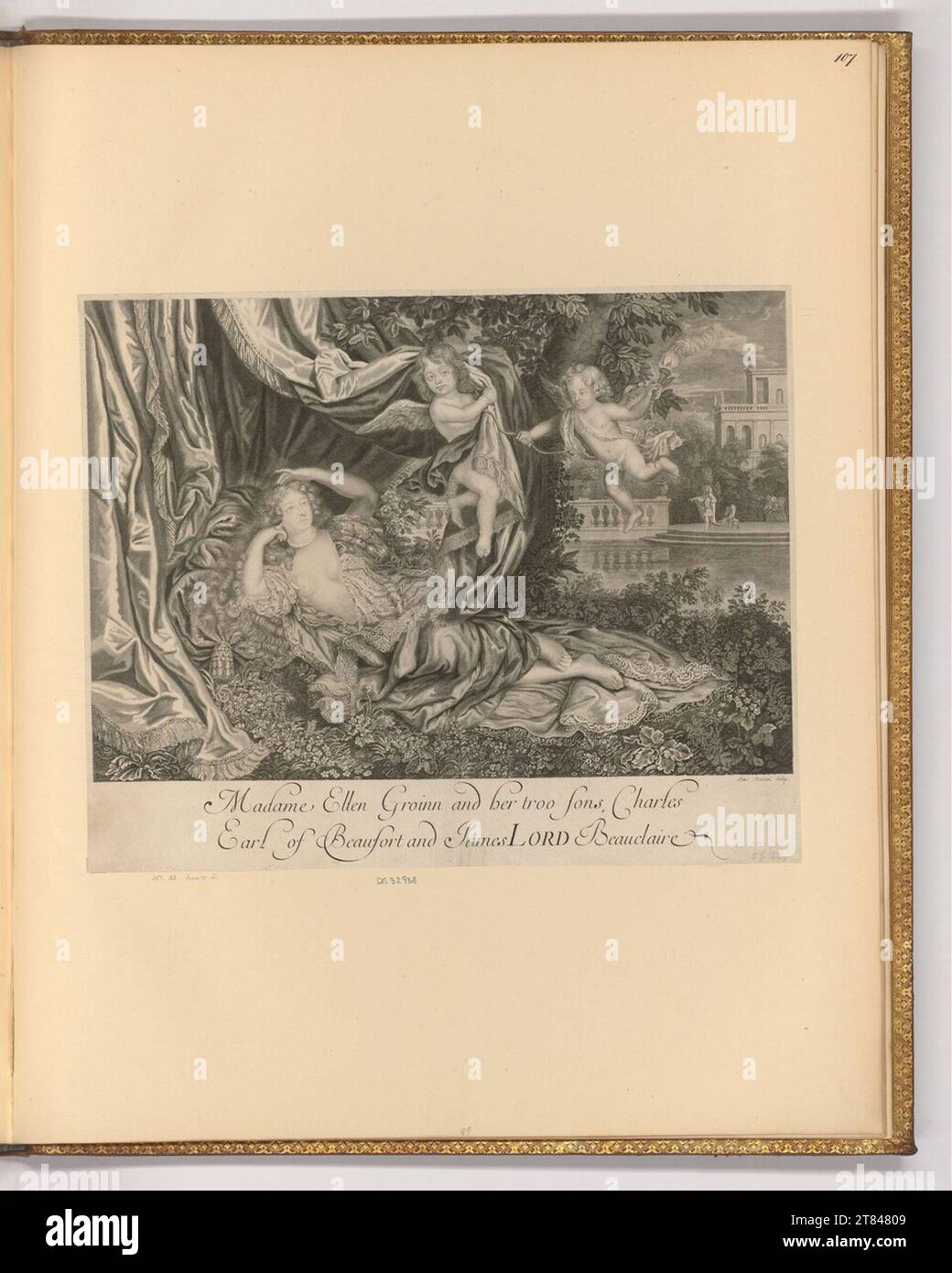 Antoine Masson (Engraver) Madame Ellen Groinn. Copper engraving ...